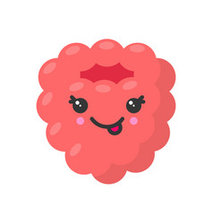 Cute bright pink cartoon seashell icon colorful Vector Image