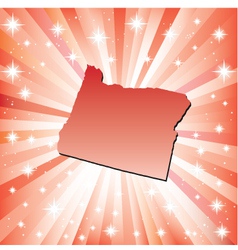 Map us state oregon Royalty Free Vector Image - VectorStock