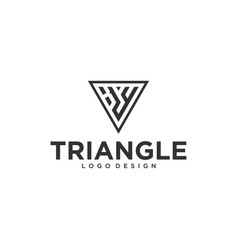 Cd triangle logo design Royalty Free Vector Image