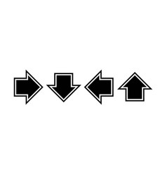 Right arrow symbol icon for web and application Vector Image