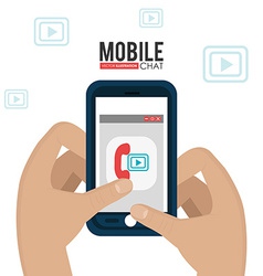 App alarm clock on the screen Royalty Free Vector Image