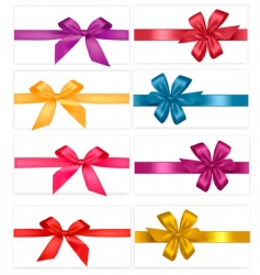 Gift-wrap ribbons Royalty Free Vector Image - VectorStock