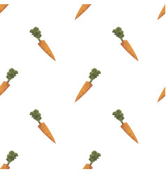 Seamless carrot pattern Royalty Free Vector Image