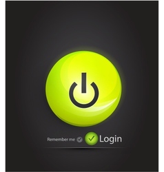 Power login page Royalty Free Vector Image - VectorStock