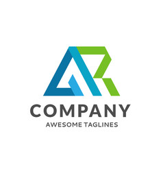 Letter ar logo design Royalty Free Vector Image