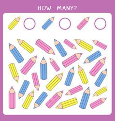 Educational math game for kids Royalty Free Vector Image