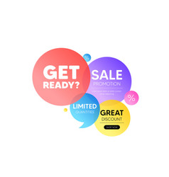 Get ready symbol special offer sign Royalty Free Vector