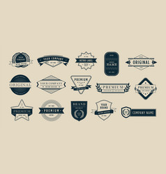Premium and high quality labels Royalty Free Vector Image