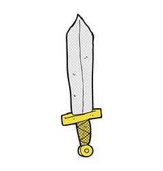 Comic cartoon sword Royalty Free Vector Image - VectorStock