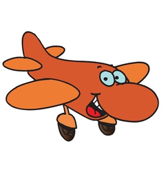 Happy plane cartoon Royalty Free Vector Image - VectorStock