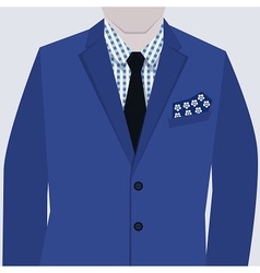Brown man suit Royalty Free Vector Image - VectorStock