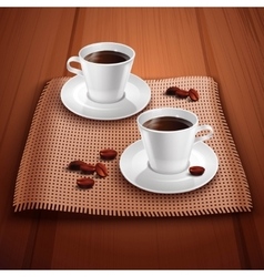 Realistic breakfast background Royalty Free Vector Image