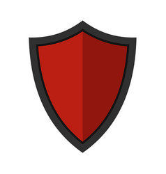 Shield for war icon flat style Royalty Free Vector Image