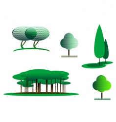 Tree symbols Royalty Free Vector Image - VectorStock