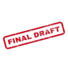 Final Draft Text Rubber Stamp Royalty Free Vector Image