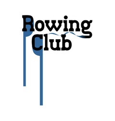 Logo for rowing club Royalty Free Vector Image