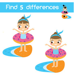 Educational children game matching game worksheet Vector Image