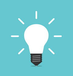 Simple graphic a light bulb Royalty Free Vector Image