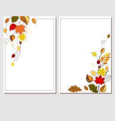 Autumn text box Royalty Free Vector Image - VectorStock