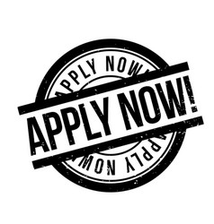 Apply now rubber stamp Royalty Free Vector Image