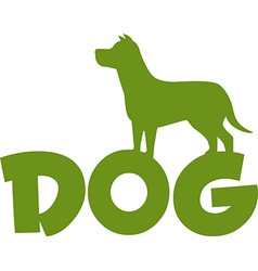 Letter r and dog head logo design Royalty Free Vector Image