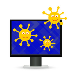 Cyber security banner anti-virus network hacking Vector Image