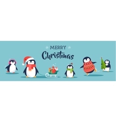 Christmas winter holidays greeting banner Vector Image
