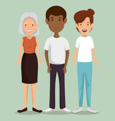 Group of boys friends characters Royalty Free Vector Image