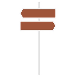 Road board highway signs icons street signboard Vector Image