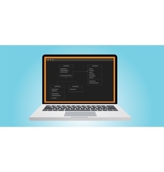 Uml unified modelling language class diagram Vector Image