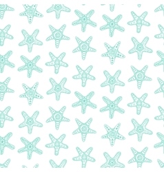 Pattern with sea stars Royalty Free Vector Image