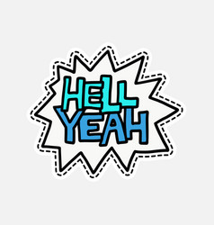 Isolated patch design Royalty Free Vector Image