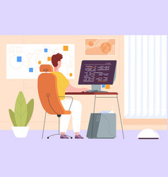 Programmer at work Royalty Free Vector Image - VectorStock