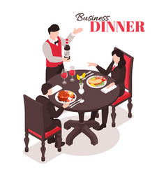 Formal dinner place setting infographics Vector Image