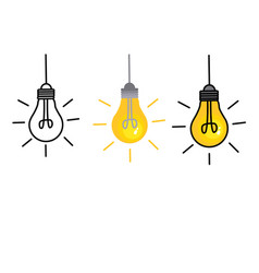 Led light bulb lamp Royalty Free Vector Image - VectorStock