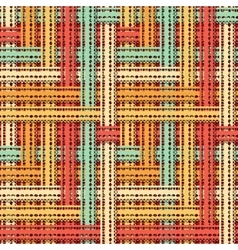 Vintage seamless pattern of interwoven lace ribbon