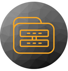 Server folder icon Royalty Free Vector Image - VectorStock