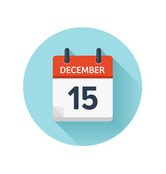 December 25 flat daily calendar icon date Vector Image