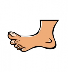 Human cartoon hand showing three fingers Vector Image