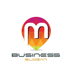 Flashcard letter m is for map Royalty Free Vector Image