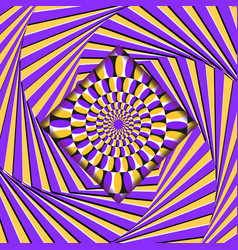 Optical illusion seamless pattern moving visual Vector Image