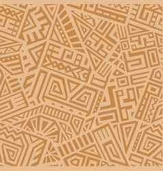 Aztec seamless pattern Royalty Free Vector Image