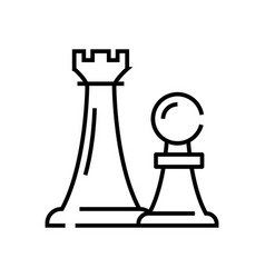 Chess cartoon figures Royalty Free Vector Image