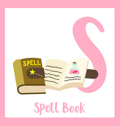 Letter s tracing spirit Royalty Free Vector Image