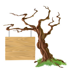 Bare brown tree Royalty Free Vector Image - VectorStock