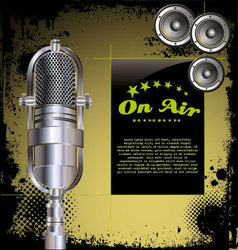 Rock music radio station labels Royalty Free Vector Image