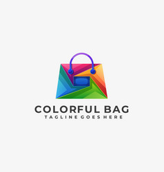 Shopping bag logo icon design template isolated Vector Image