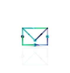 Email business symbol or at sign logo Royalty Free Vector