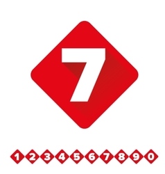 Number set label Royalty Free Vector Image - VectorStock