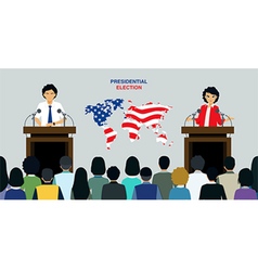 Presidential election 2016 background Royalty Free Vector